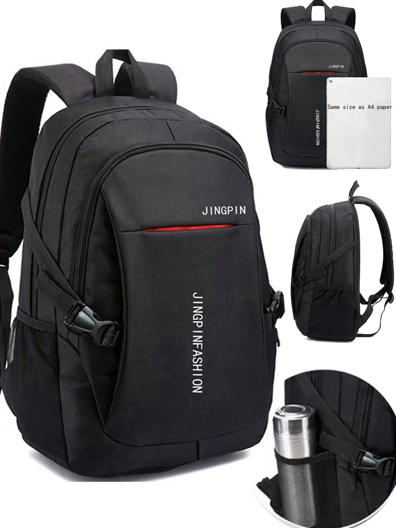 15Inch Waterproof Men Backpack Large Capacity School Backpack Laptop ...