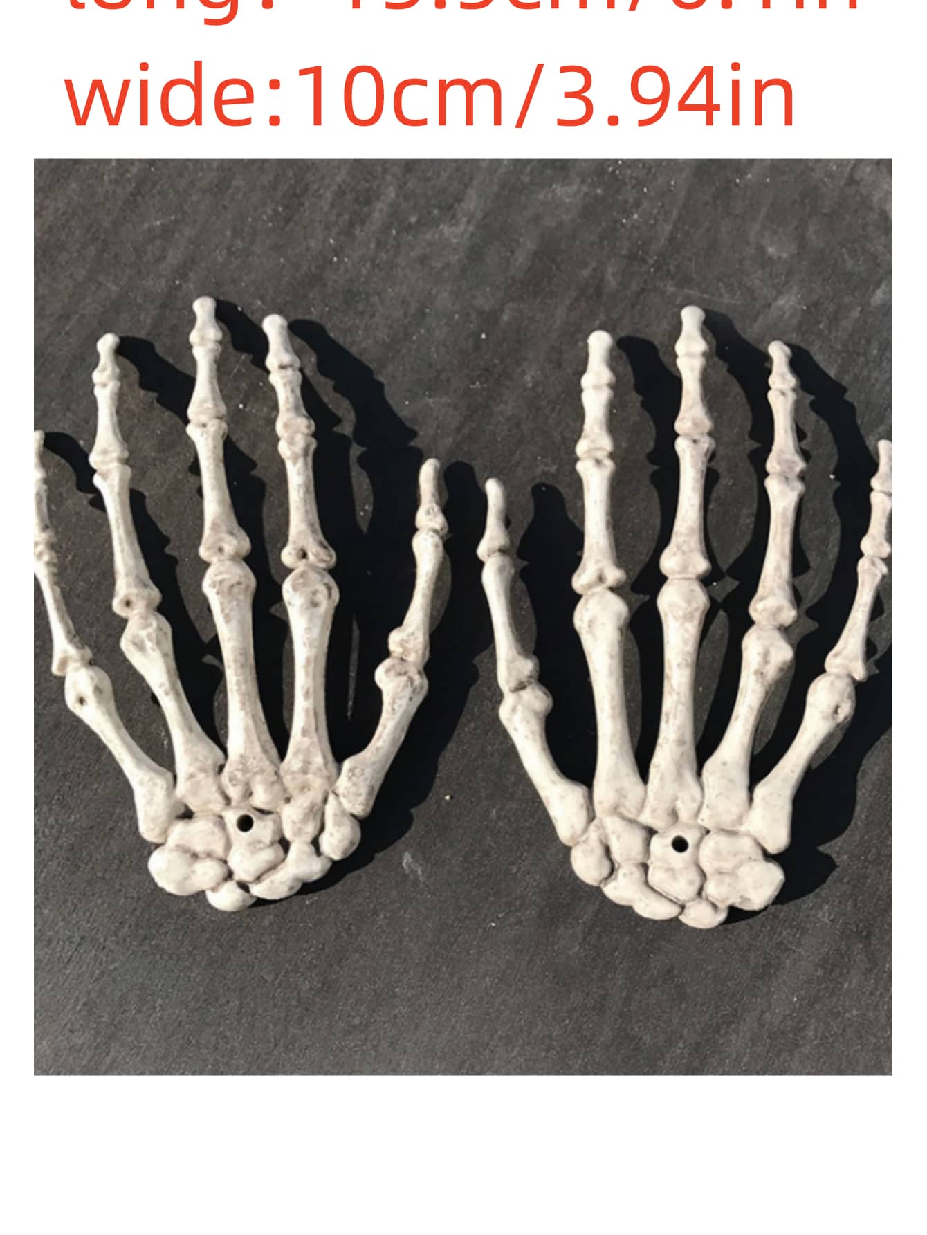 2pcs Skeleton Hand Claw Bone Frameworks For Haunted House Prop Party ...