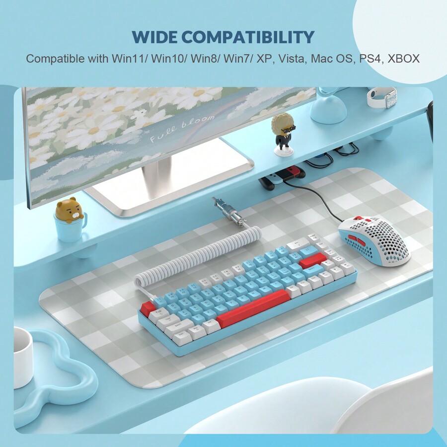 ATTACK SHARK Combo de teclado mecánico de juego con cable ATTACK SHARK * ZIYOU LANG RK-T8PR0 65% ...