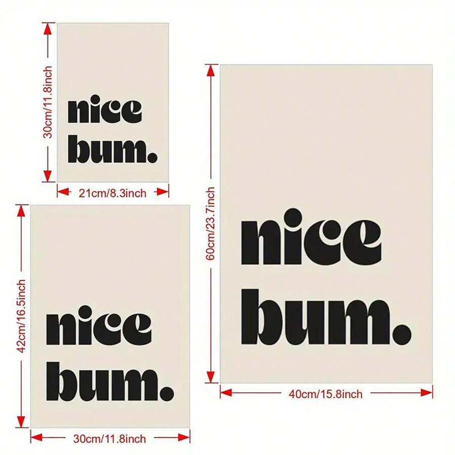 1pc Canvas Poster, Nice Bum Poster Wall Art For Living Room, Wall Decor ...