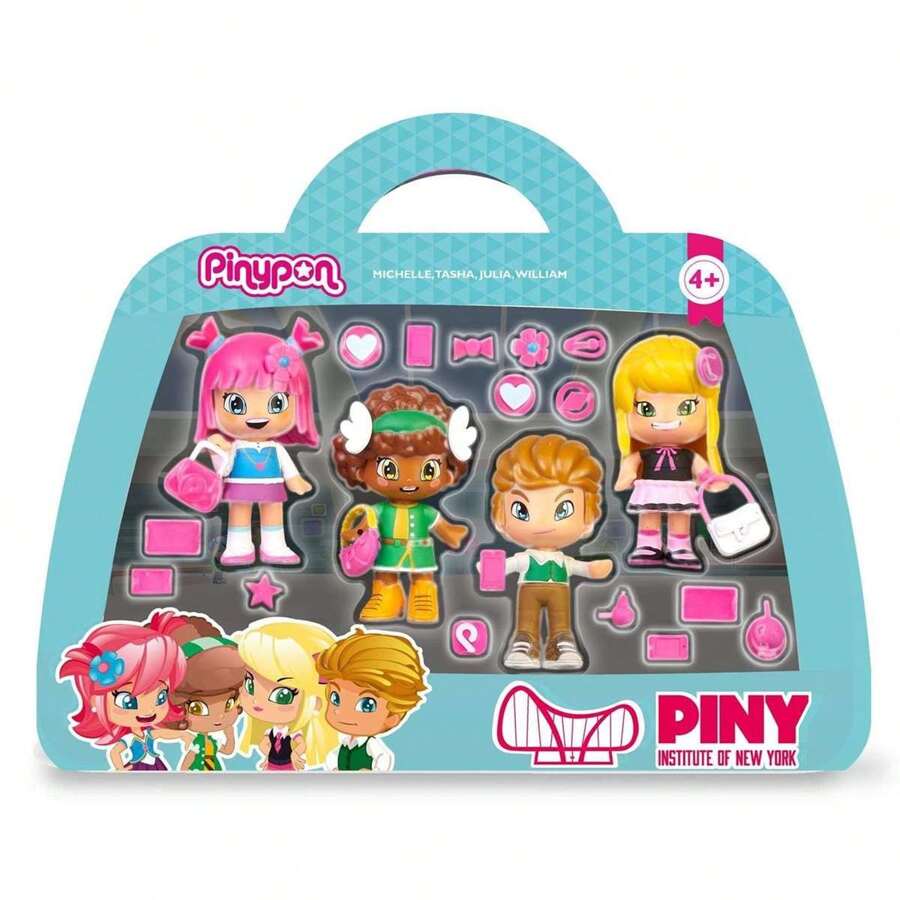 Famosa Pinypon - Friends Set, Pack 4 Figuras,muñecas de la Serie ...