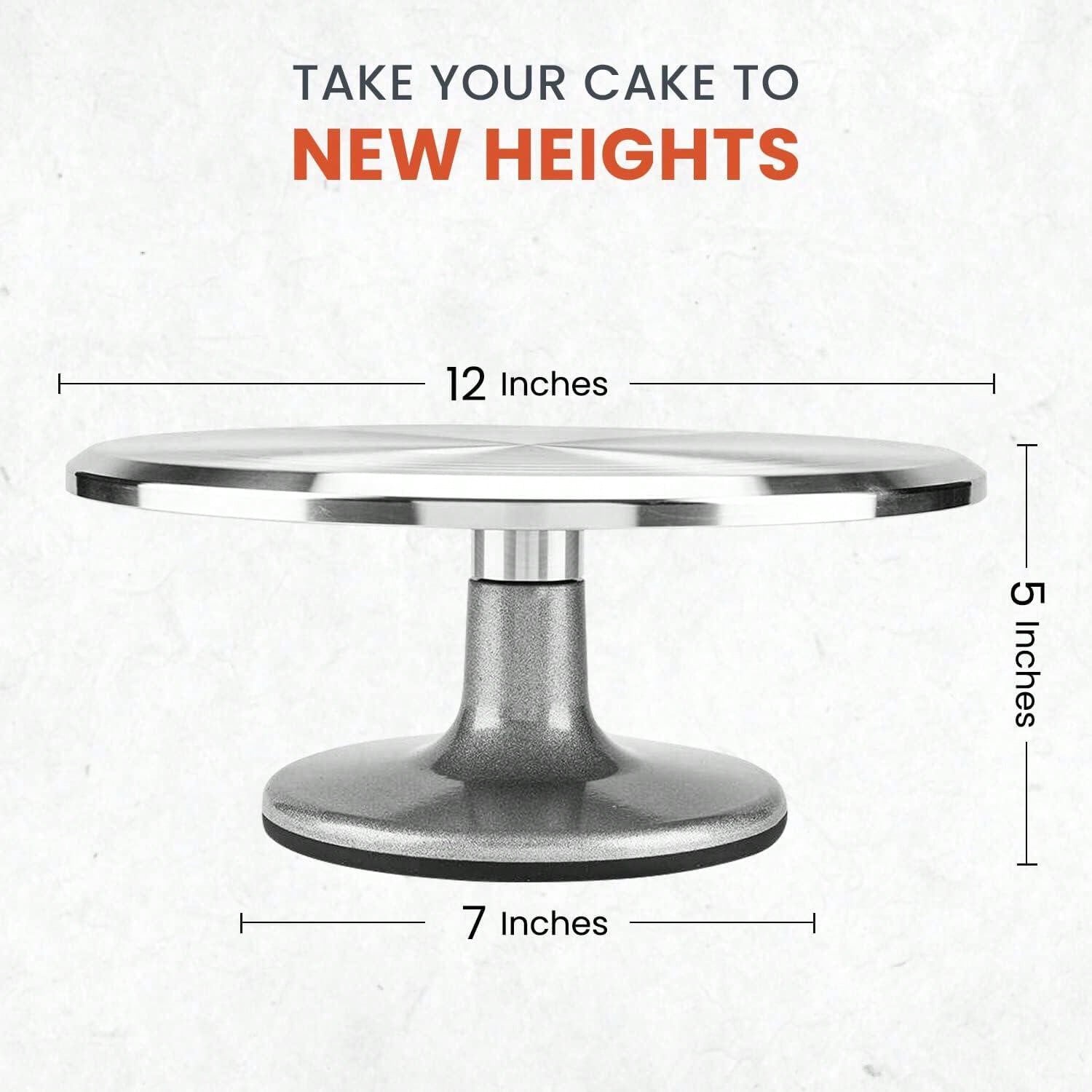 12'' Cake Decorating Turntable For Cakes And Desserts,Aluminum Alloy ...