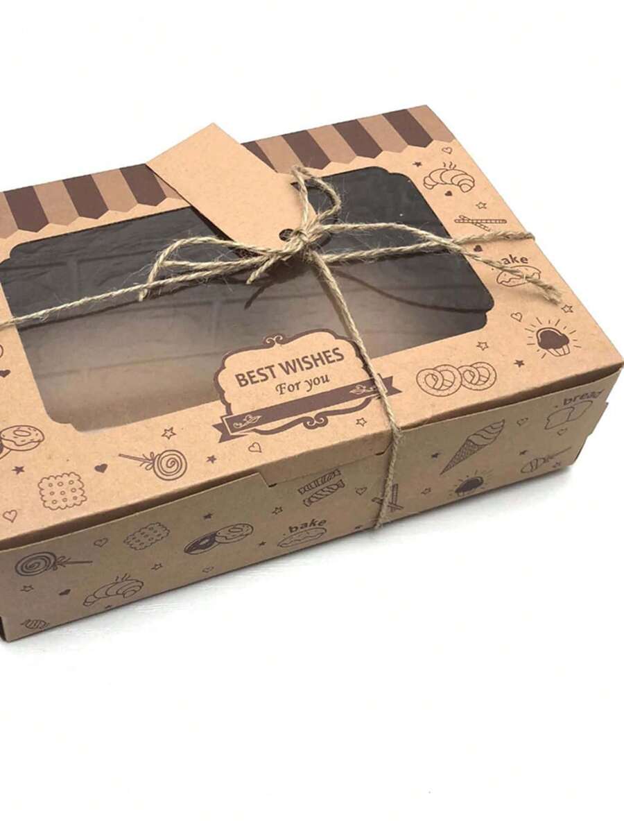 10pcs/Pack Candy & Biscuit Shaped Boxes With Rope, Hanging Tag ...