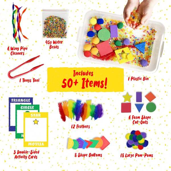 Sensory Fine Motor Kit In Colors And Shapes For Toddlers And Kids ...