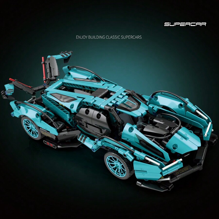 1:14 Super Concept Racing Car Series Moc Small Particle Assembly Model ...