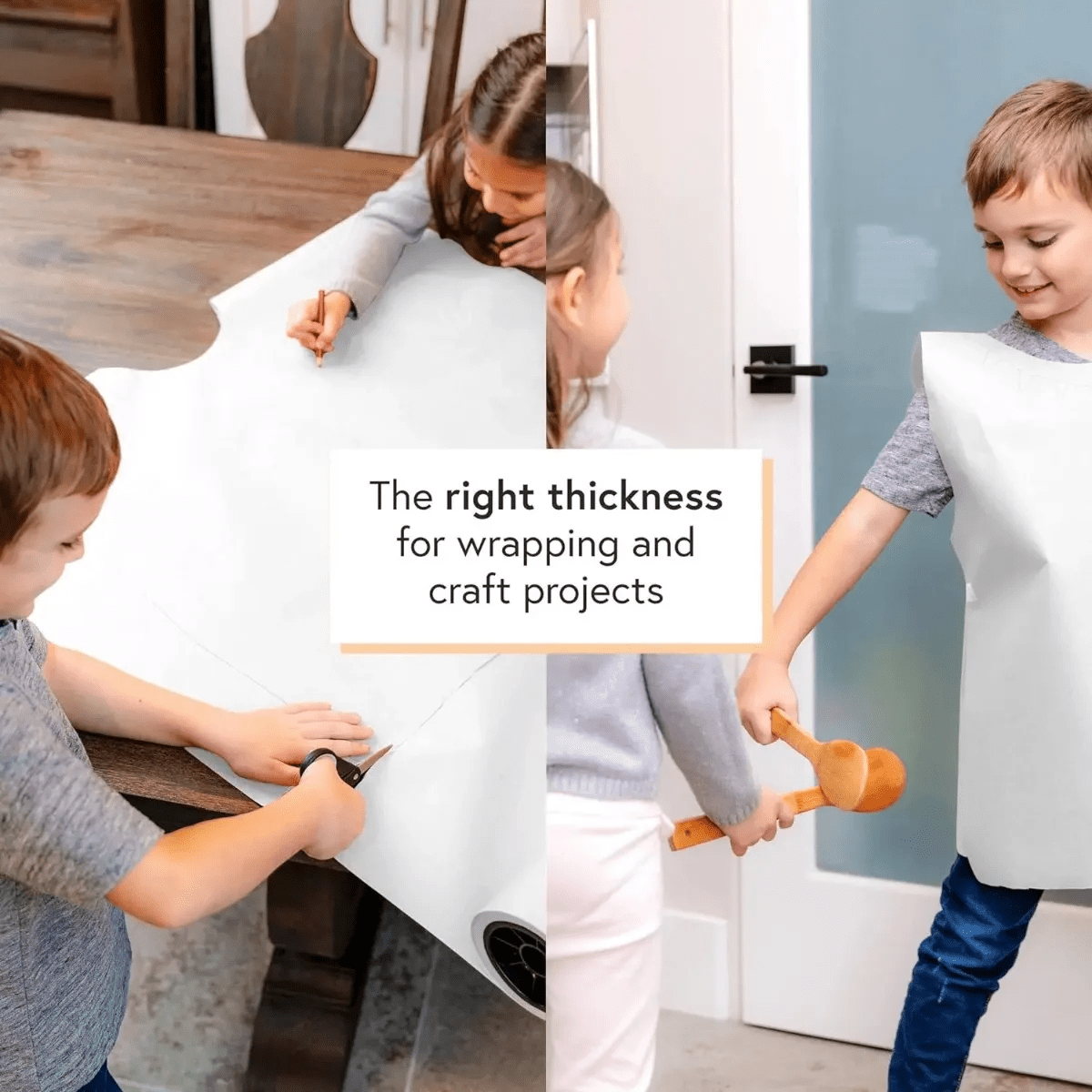 Kraft Paper Roll White 50cmx10m Pure Color Construction Poster Board ...