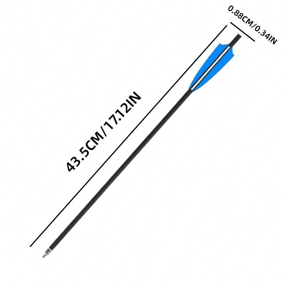 12pcs 17 Inch Hybrid Carbon Fiber Shield Feather Crossbow Arrows ...