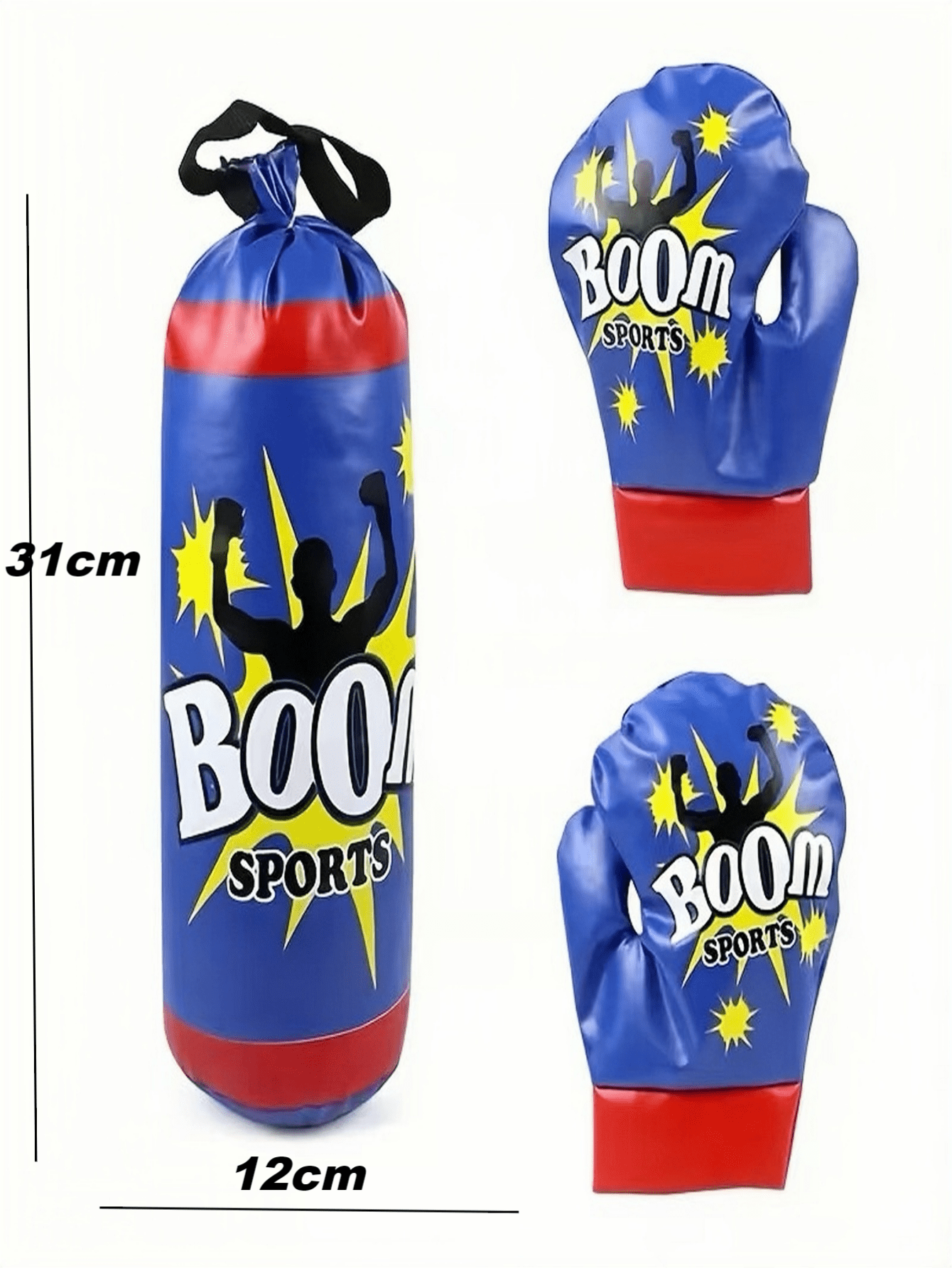 Boxing Training Sandbag Combat Punching Bag Filled With Solid Pu ...