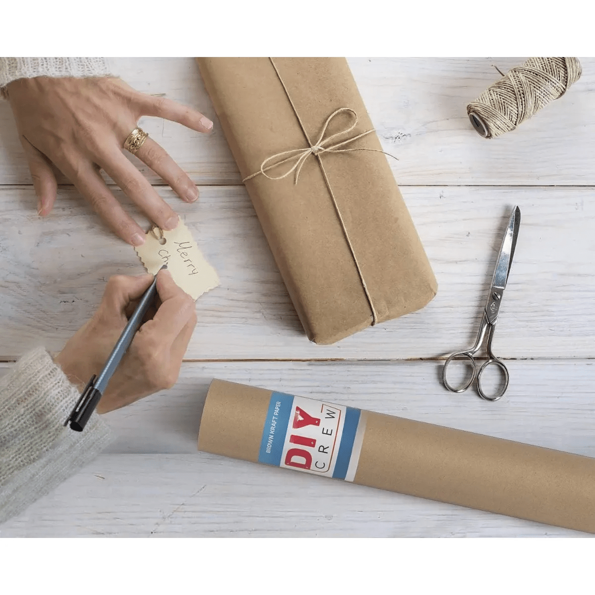 Kraft Paper Roll Brown 50cmx10m Pure Color Construction Poster Board ...