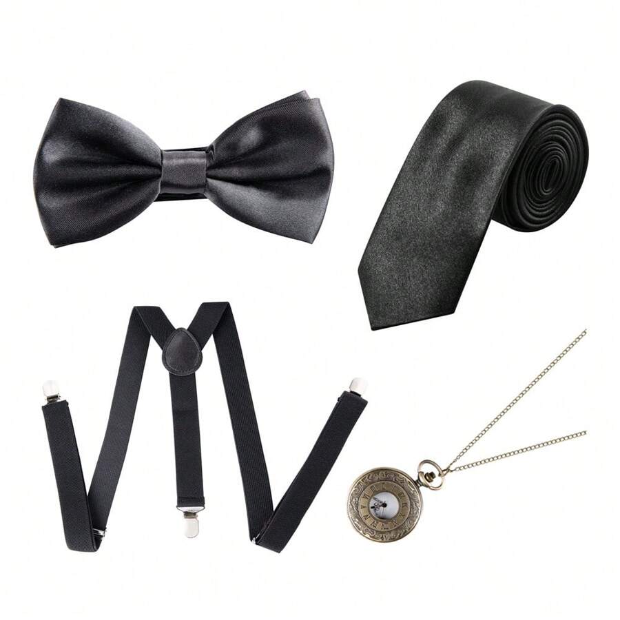 7pcs Mens' Vintage 1920s Style Accessories Set Great Gatsby Accessories ...