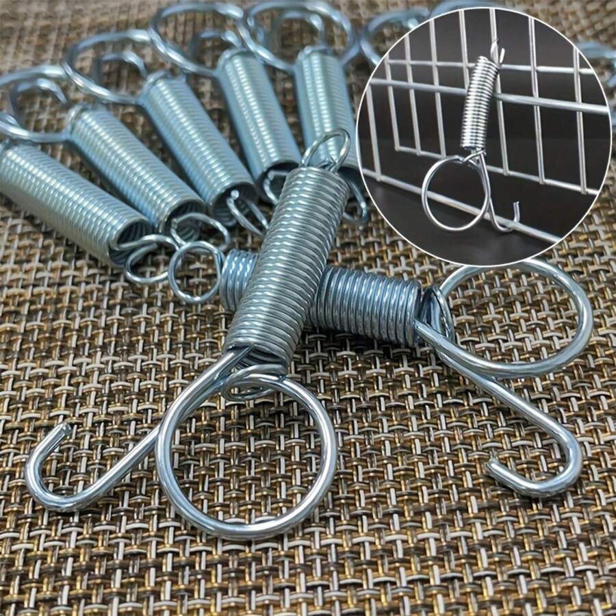 5pcs Spring Loaded Hooks For Pet Cages/Crates Rabbit Hutches Coop Door ...