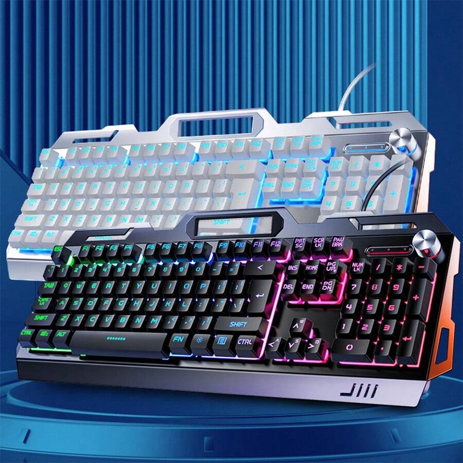 Yindiao V2 Wired Computer Keyboard, Usb Gaming Typing Office Keyboard ...