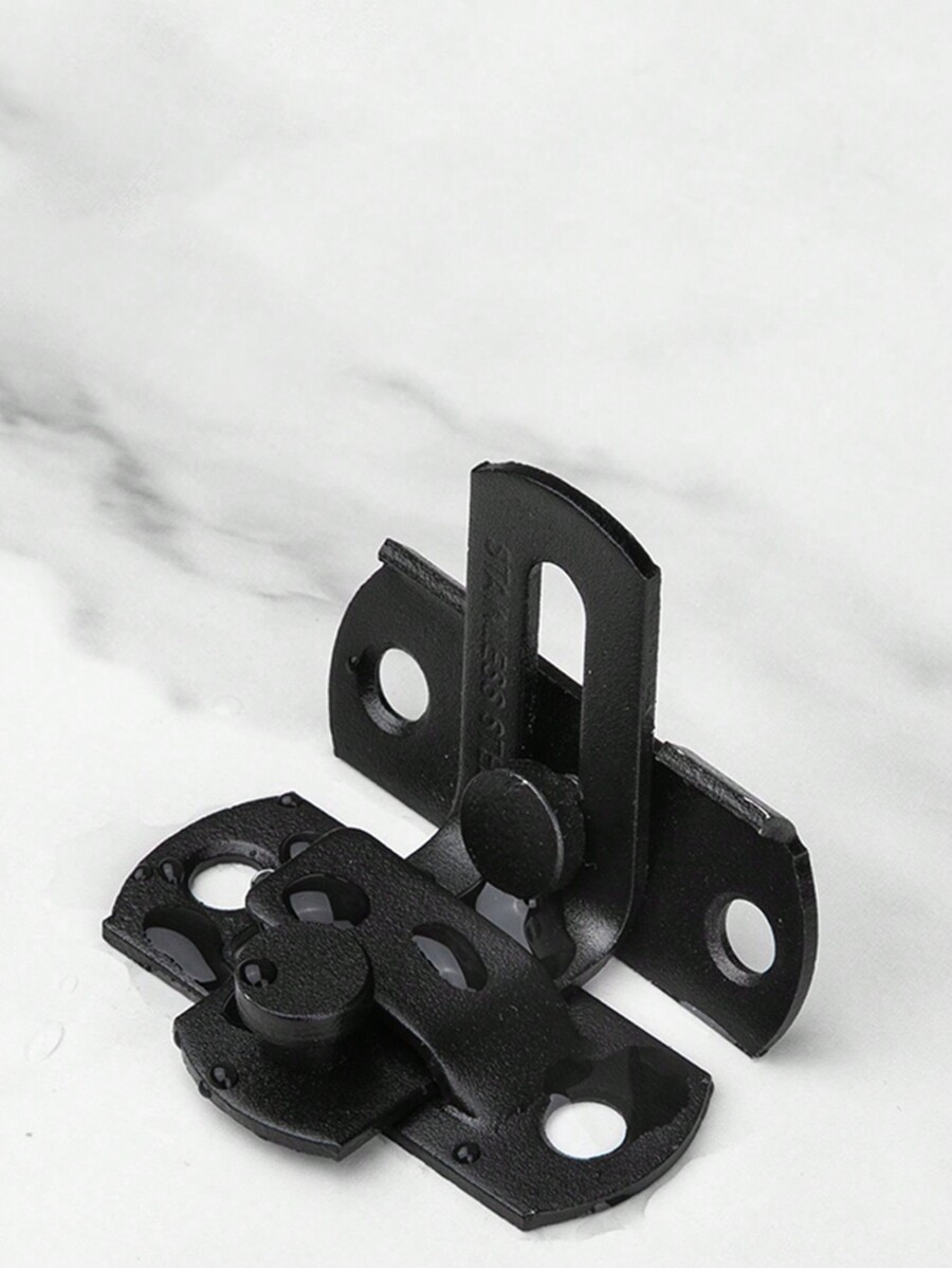 1pc Black Barn Door Latch Lock, 90 Degree Stainless Steel Door Latch ...