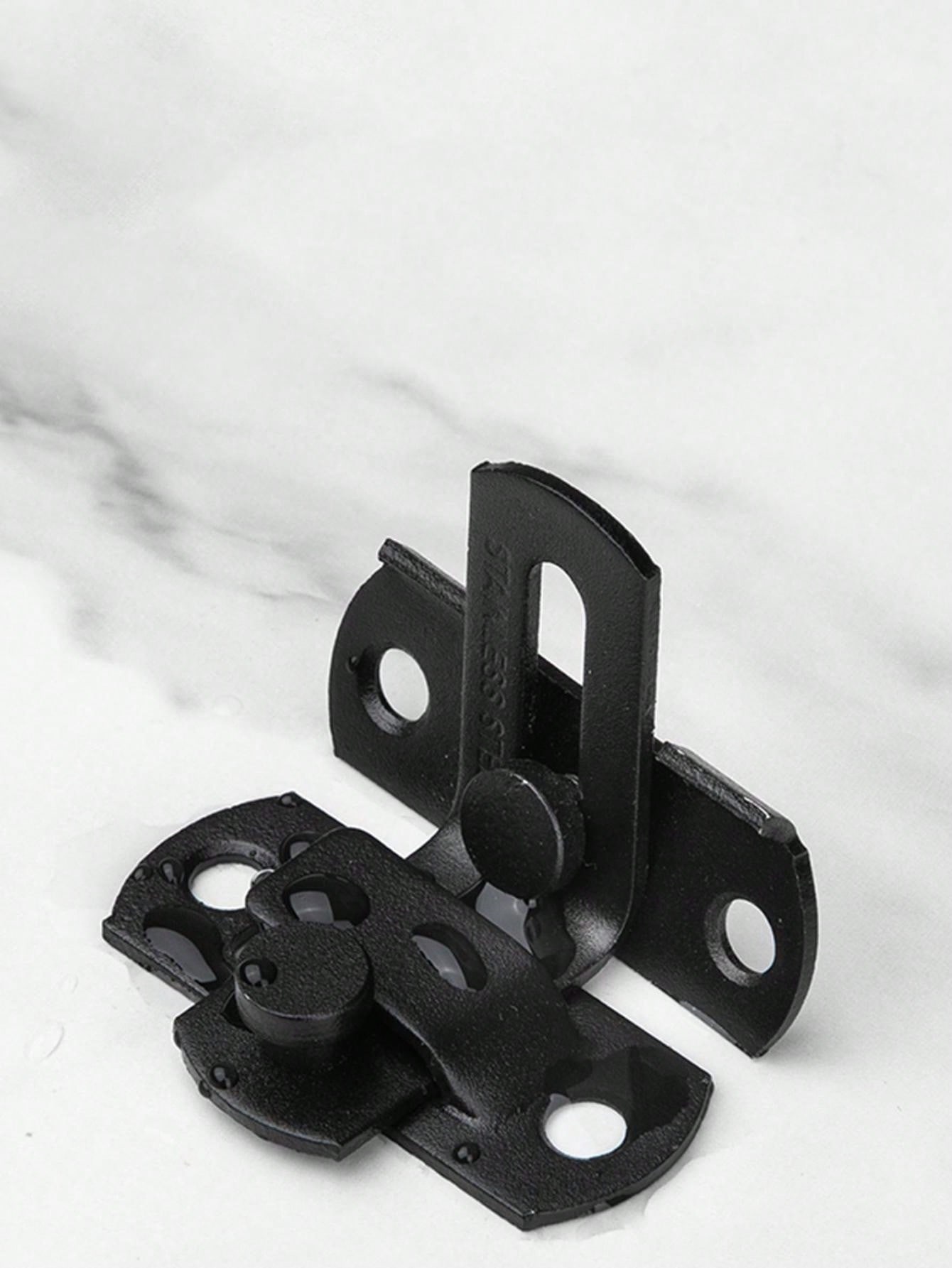 1pc Black Barn Door Latch Lock, 90 Degree Stainless Steel Door Latch ...