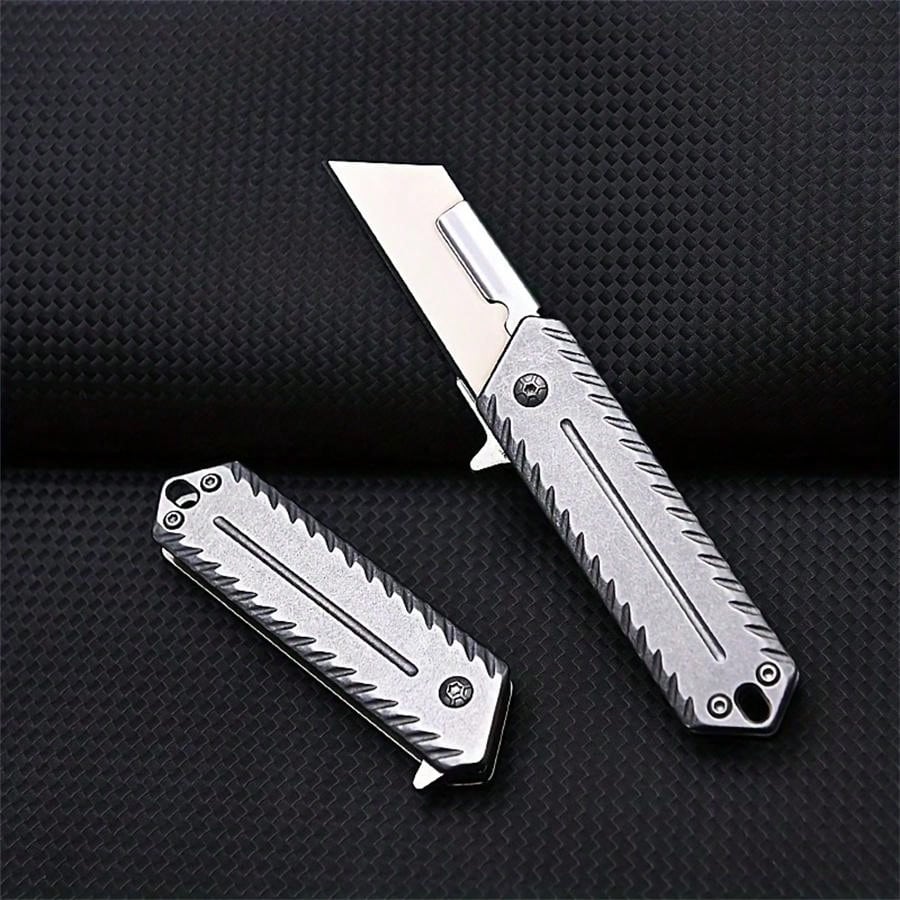 Stainless Steel Heavy Duty Folding Utility Knife With Sharp Blade ...