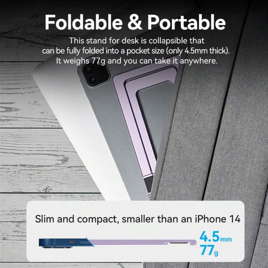 VENTION Tablet Universal Foldable Adjustable Phone Stand, Small And ...