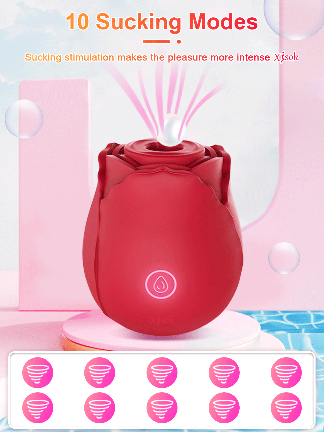 Rose Sex Toys For Woman,Rose Sucking Virbrator For Women,Clit Sucker ...