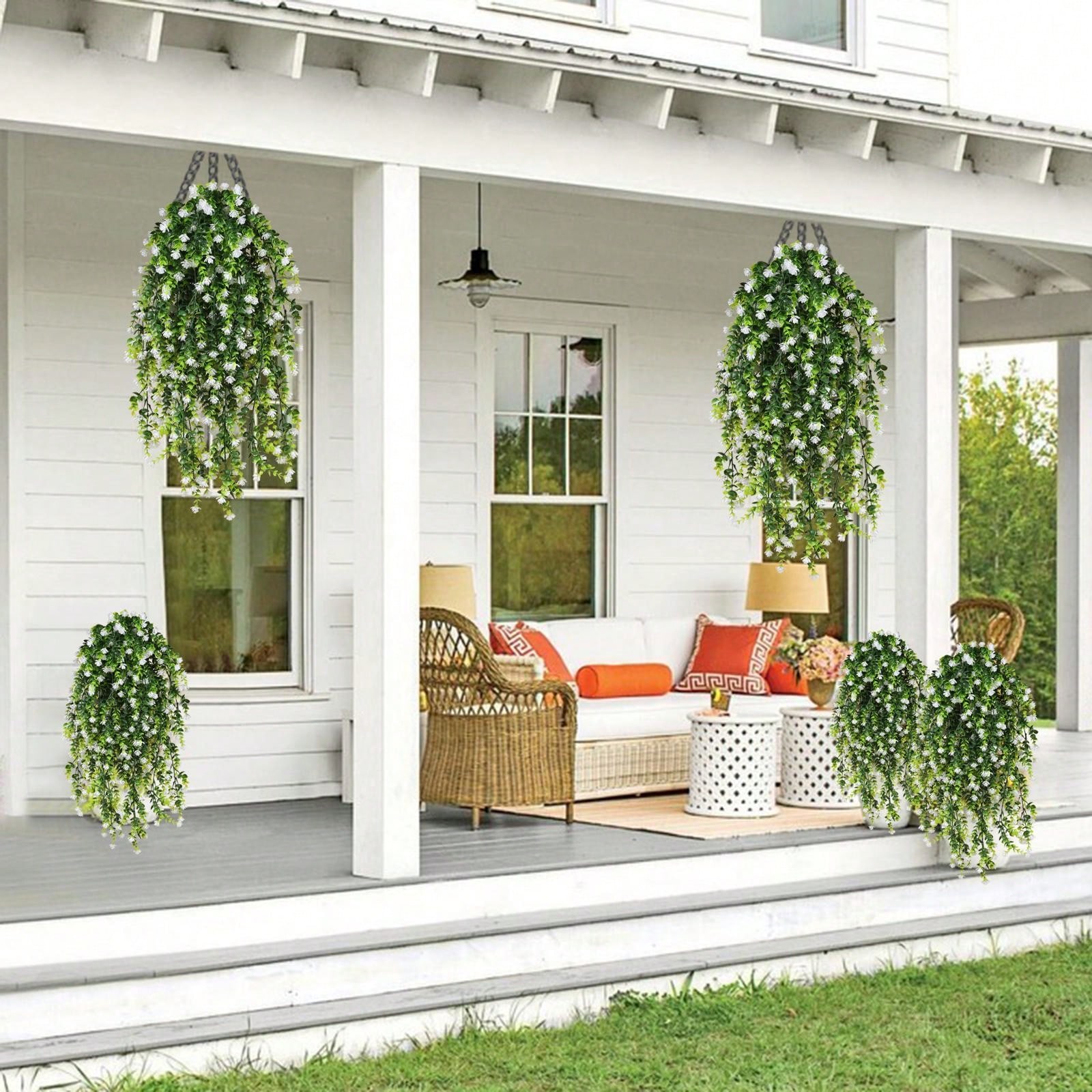 Künstliche Hängende Pflanzen, Fake Hängende Weinblumen, Fake Pflanzen ...