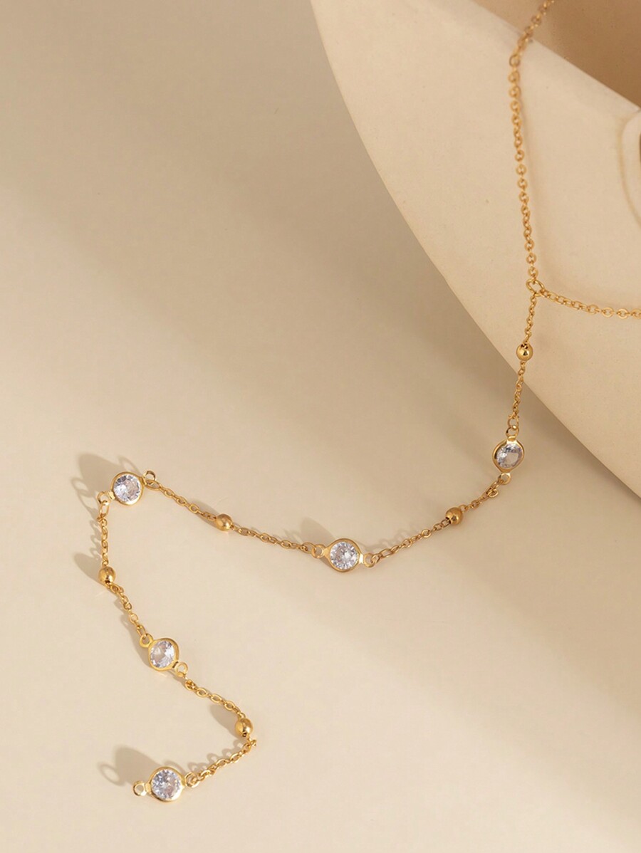 1pc Ladies' Long Gold Chain Fringe Body Chain Lingerie Accessory ...