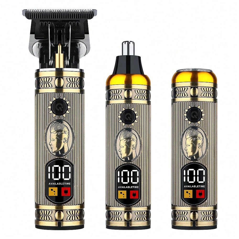 Three In One Electric Gradient Trimmer Zero Gap Hair Clipper T Blade 0 ...