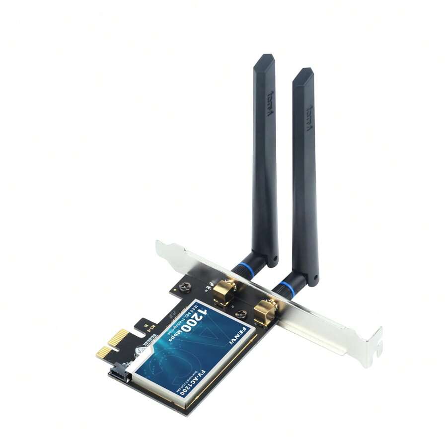 FENVi FENVi FV-AC1200 Desktop PCI-E WiFi Card 1200M Dual Band 2.4Ghz ...