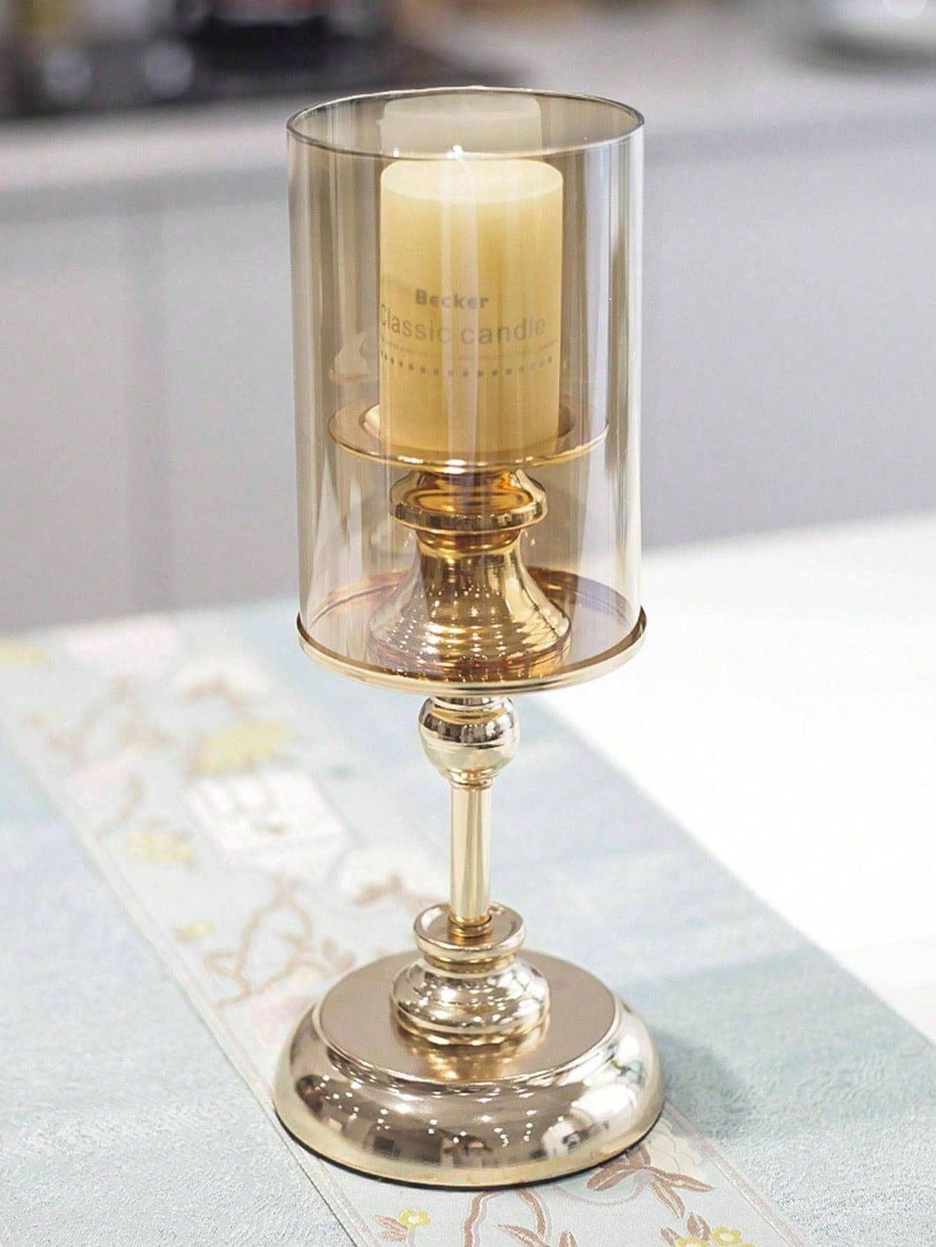 European Retro Glass Candlestick Ornaments Set | SHEIN UK