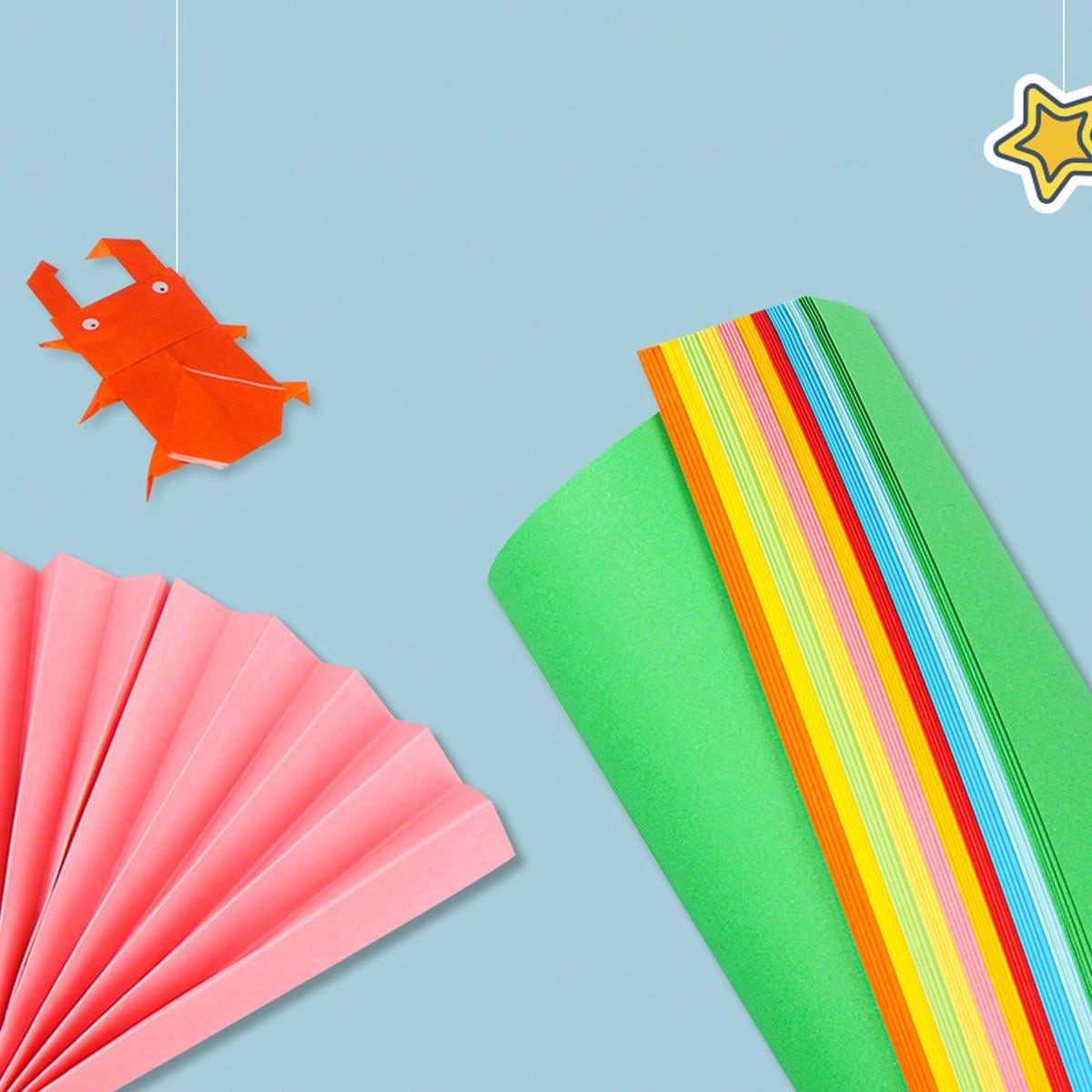 50 Sheets Diy Craft Origami Paper 10 Colors 250g Student Handmade Paper ...
