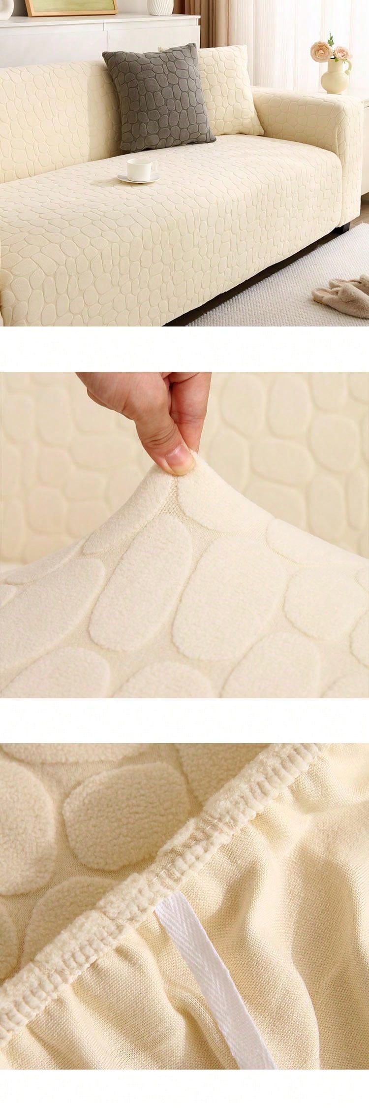 Winter Elastic Plush Magical Sofa Cover With All-Inclusive Slouchy-Man ...