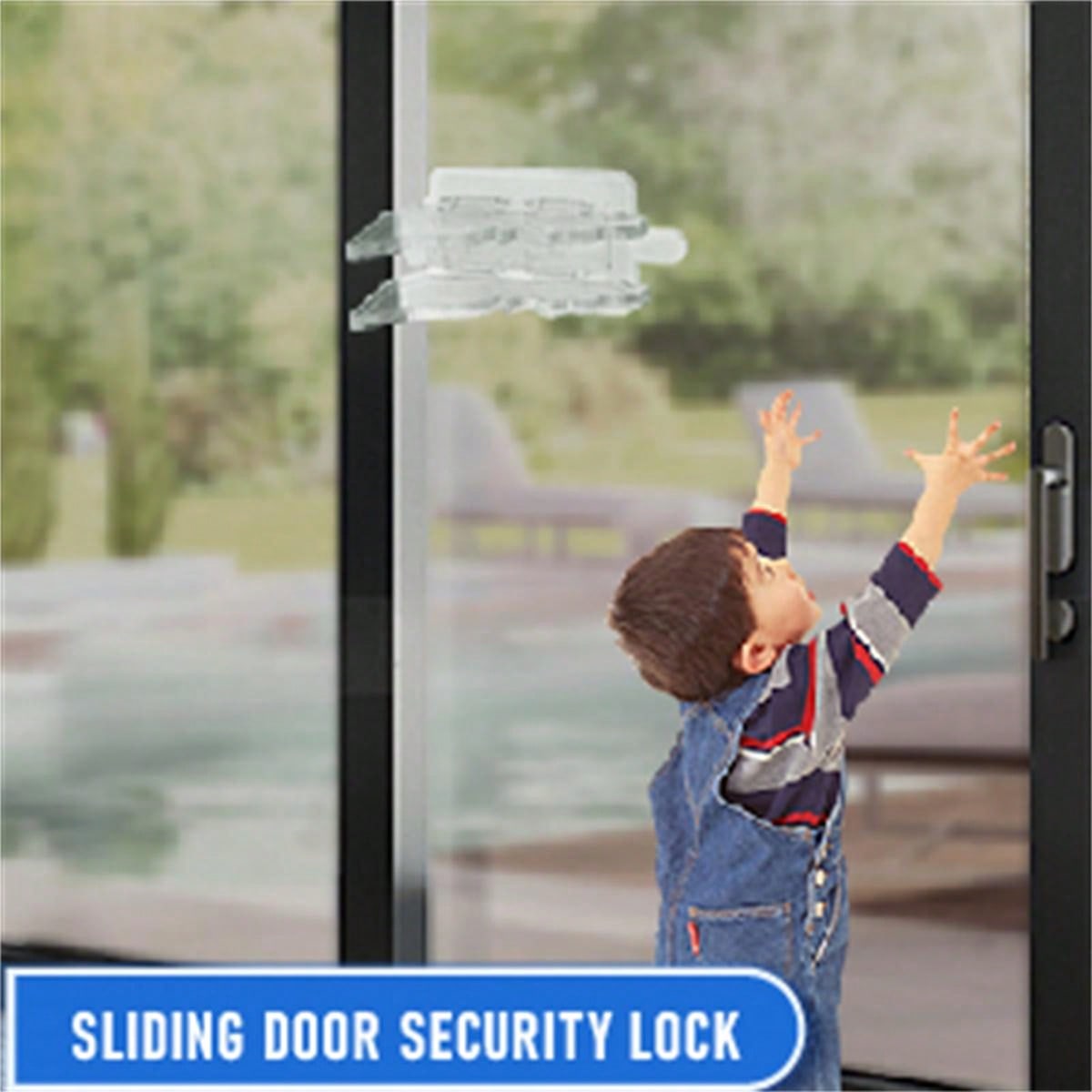 Butterfly-Shaped Transparent Door Lock, Strong Adhesive, No Need To ...