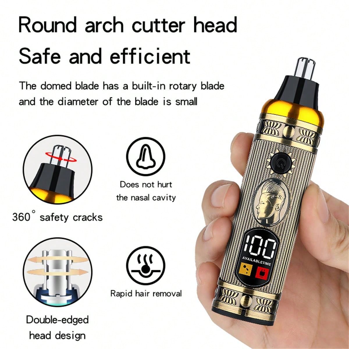 Three In One Electric Gradient Trimmer Zero Gap Hair Clipper T Blade 0 ...