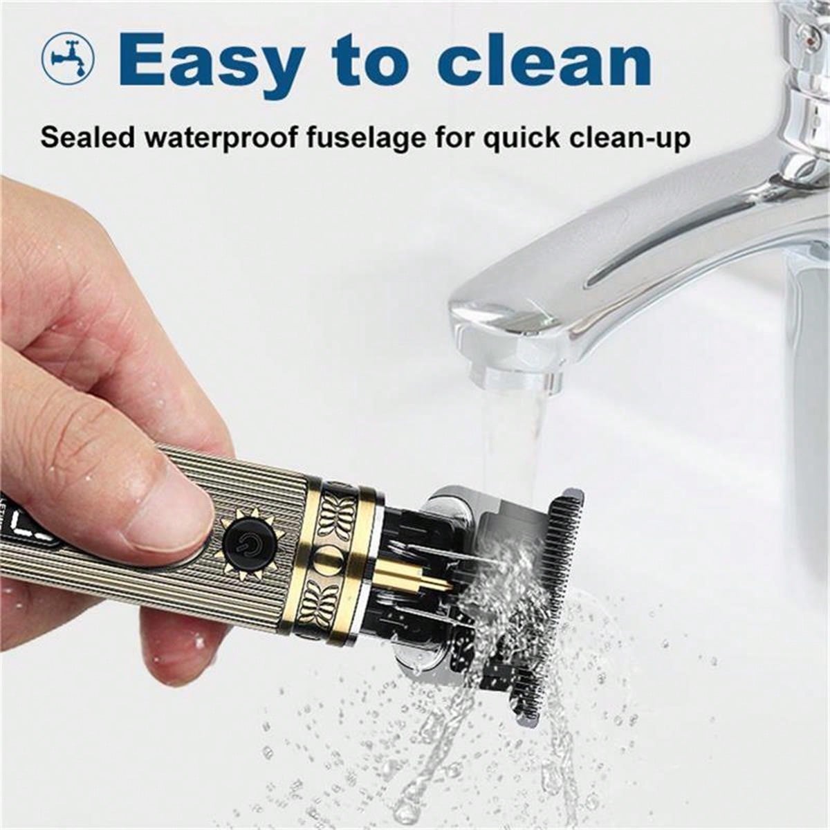 Three In One Electric Gradient Trimmer Zero Gap Hair Clipper T Blade 0 ...