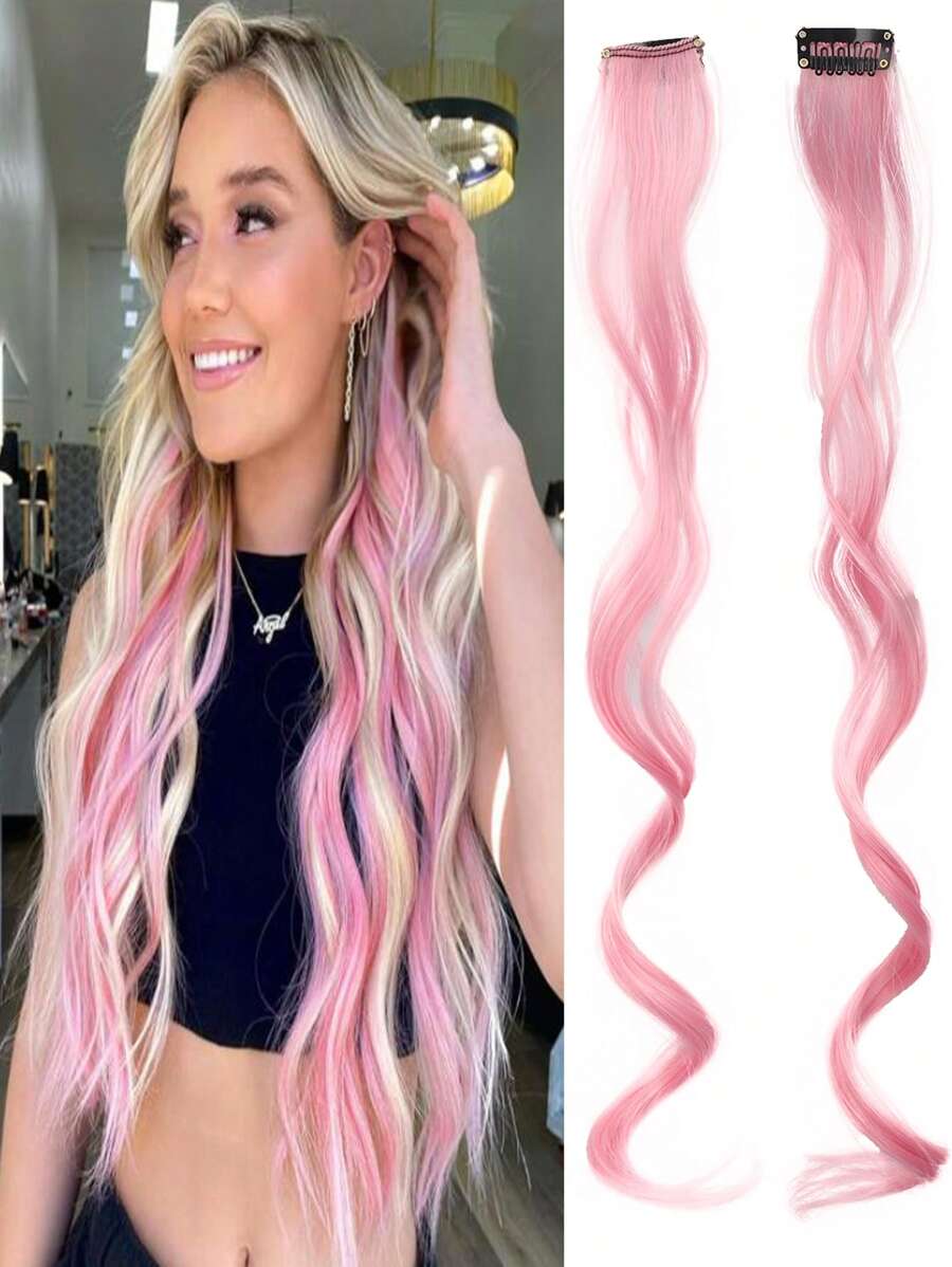 Wig Hanging Ear Style Piece Style Long Hair, Large Wavy Curly Hair ...