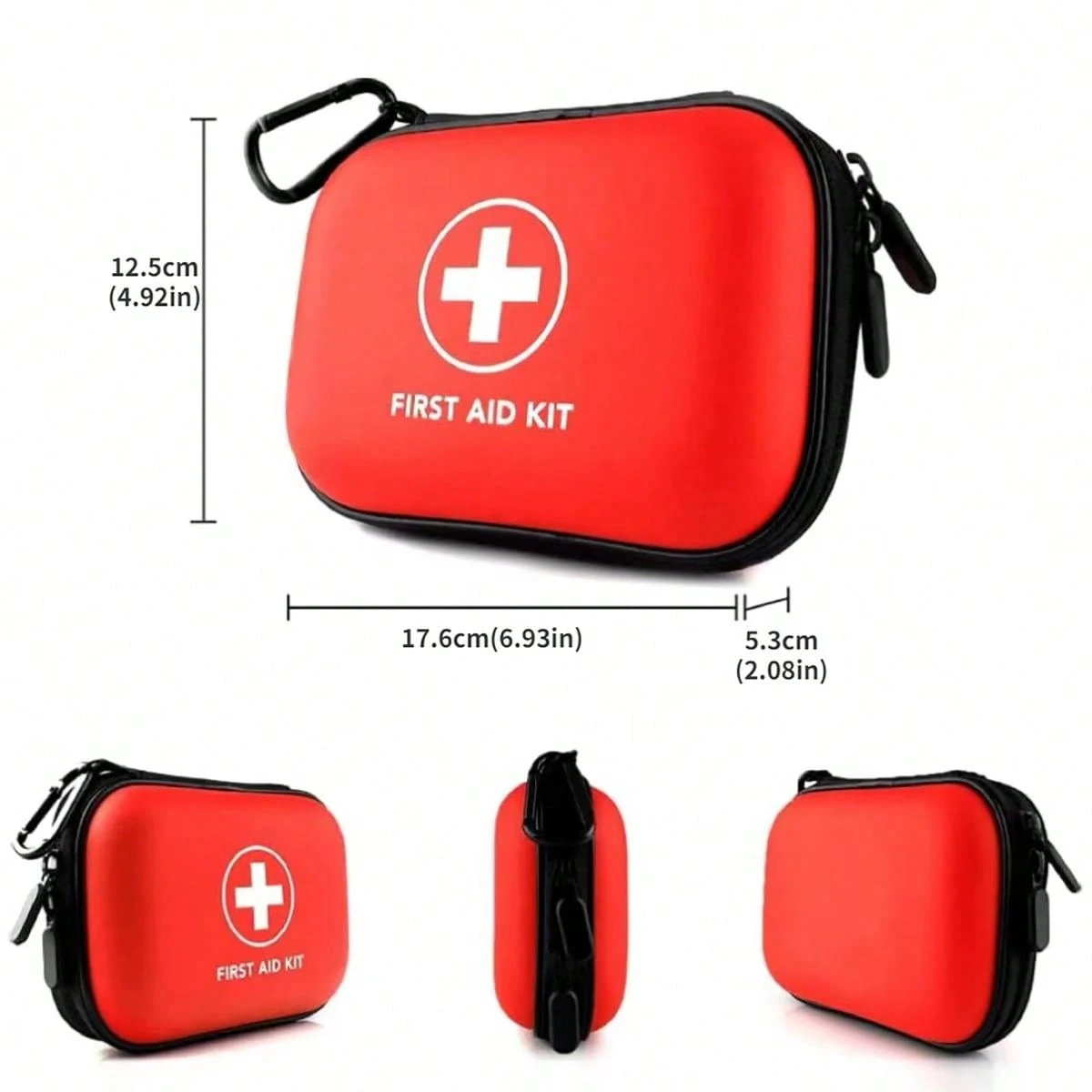 Trousse de premiers soins portable - Petite trousse de premiers soins, trousse médicale compacte ...