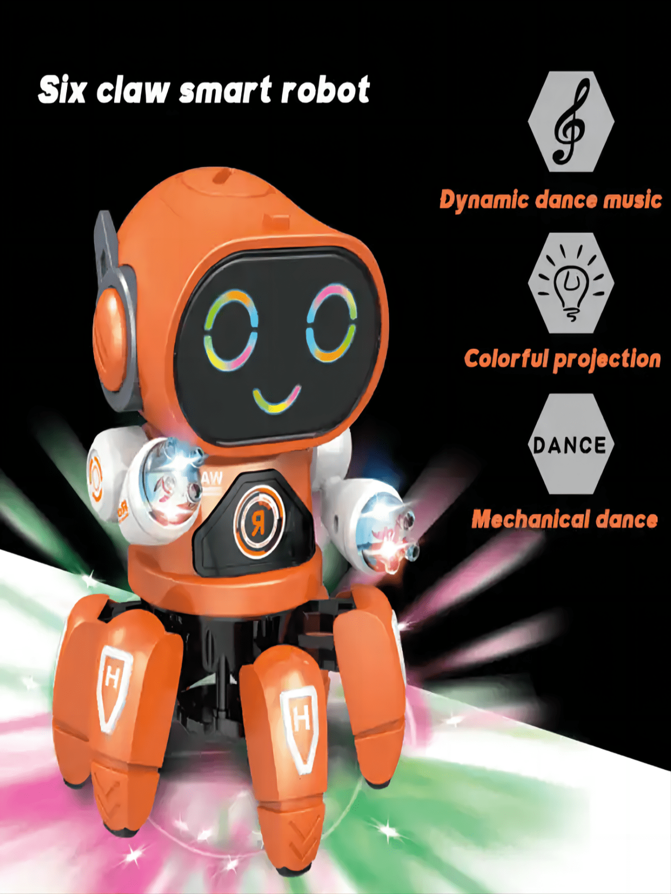 Octopus White Dance Robot Toy, Action Character Walking And Dancing ...