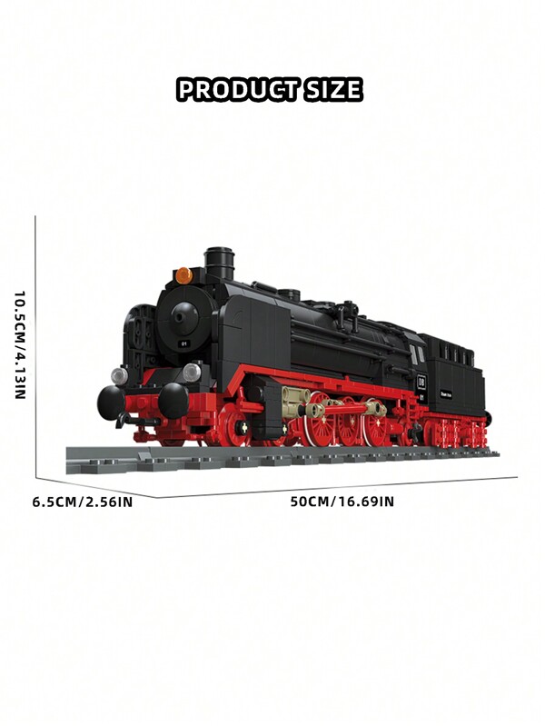 1173pcs German BR01 Steam Locomotive Building Block Steam Railways ...