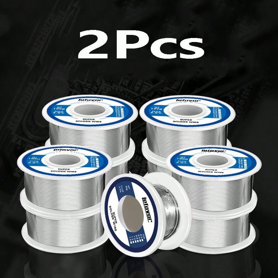 2pcs High-Purity Solder Wire With Rosin Core And Tin Wire For Various ...