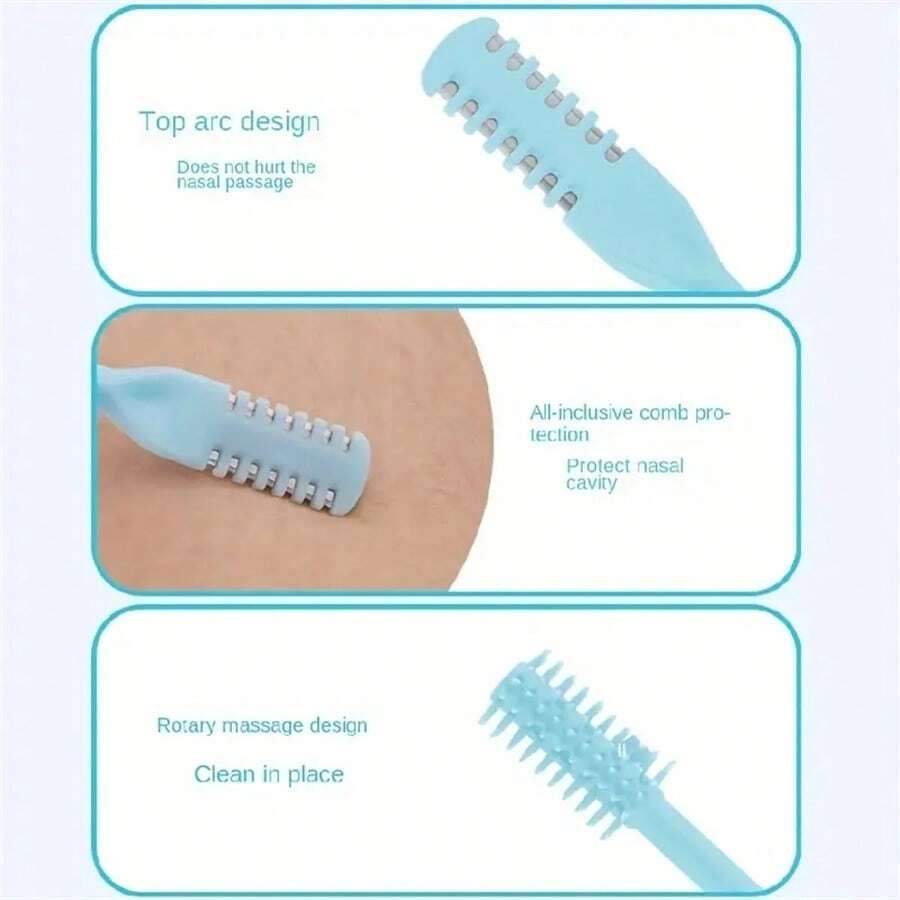 Double-Sided Knife Nose Hair Scraper,Portable Manual Nostril Cleaning ...