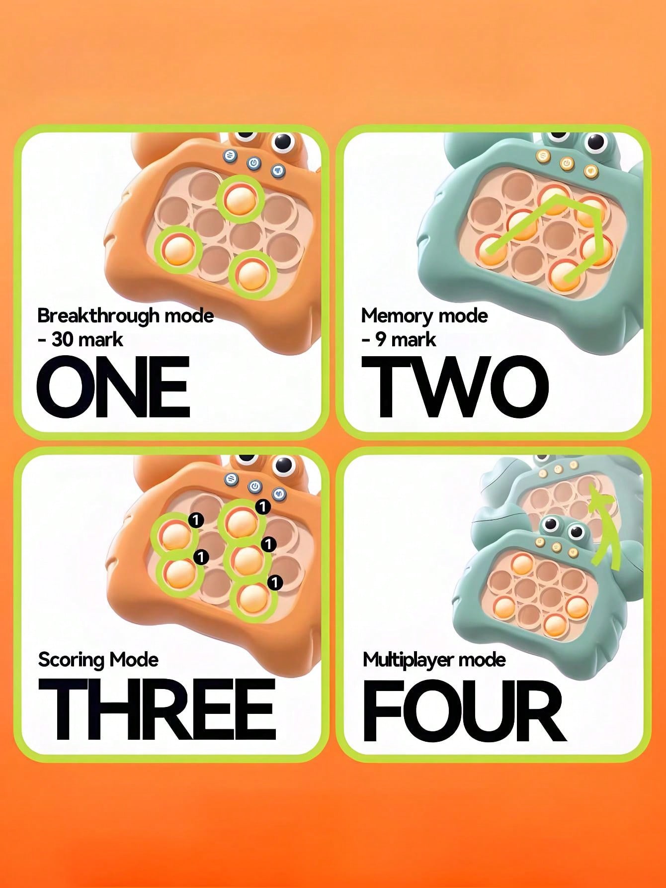 Pop Up Targets! Handheld Speed Pusher Game Console: A Fun Multiplayer ...