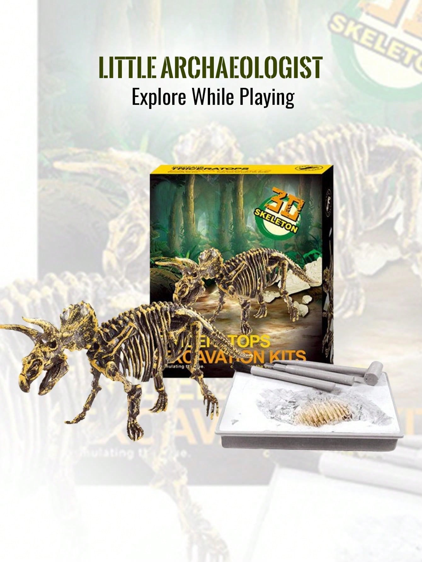 [Triceratops] A Super Fun And Interesting Archaeological Excavation Toy ...