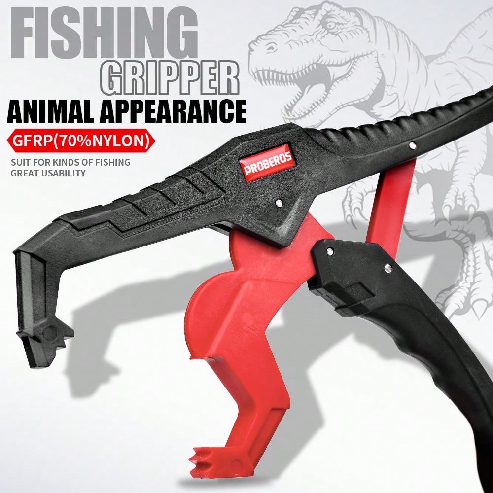 PROBEROS 1PC New Fishing Gripper Maximum Bearing 50KG/110LB Glass Fiber Fish Lip Gripper Tackle ...