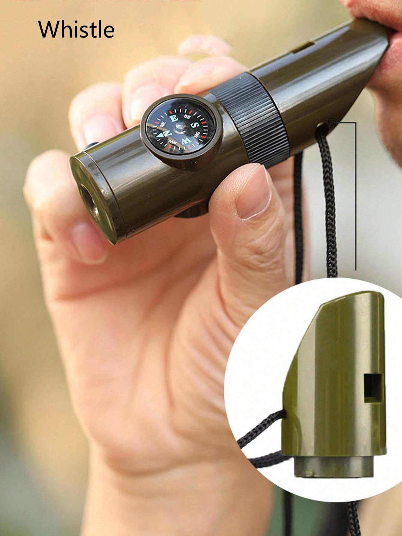 New Arrival 7 In 1 Multi-Functional Whistle With Survival Whistle ...
