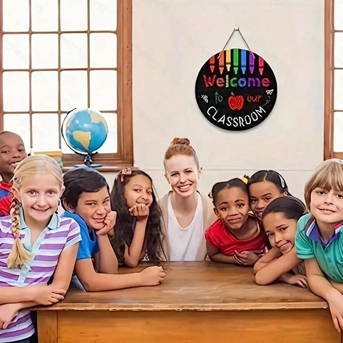 1pc Classroom Door Decoration Welcome Sign 7.87Inches Welcome To Our ...