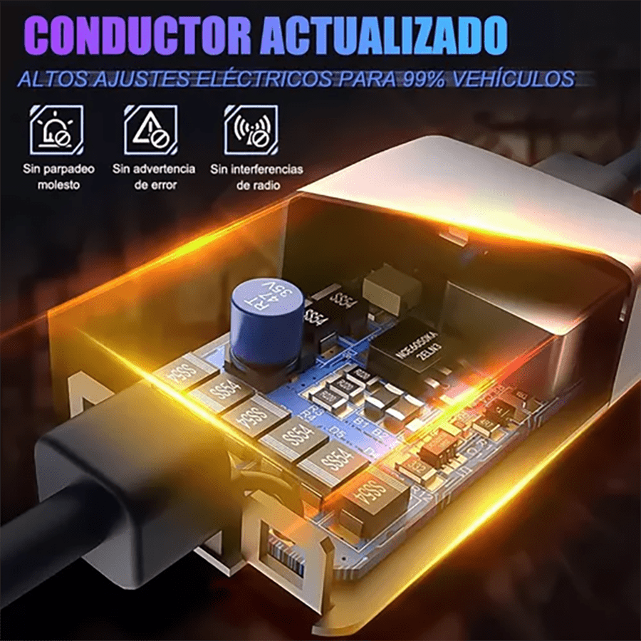 2pcs A1cd Model Black Led Car Lights Compatible With Most Car Models ...