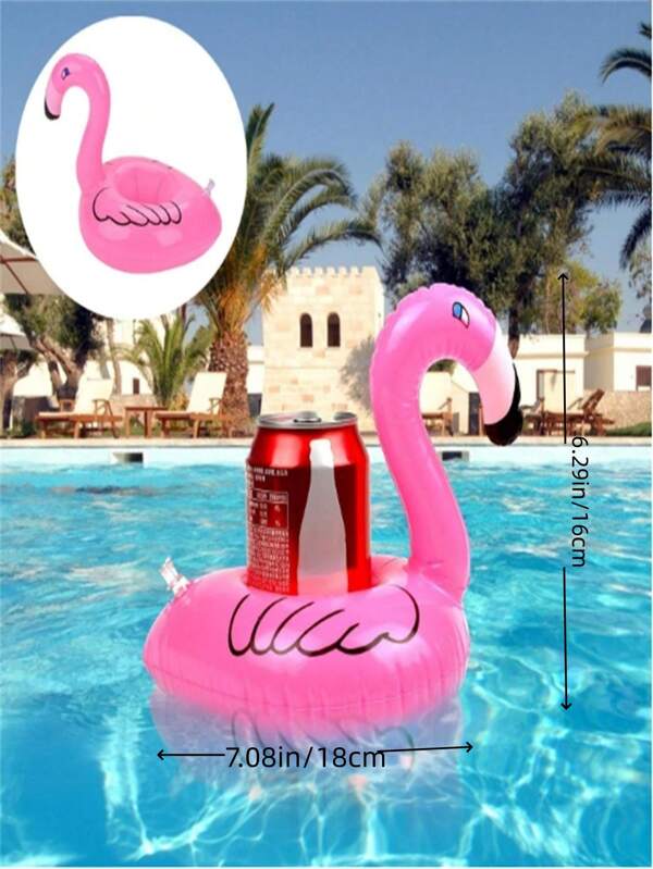Inflatable Floating Flamingo Drink Rack Sport 12 Pack Pool Floating ...