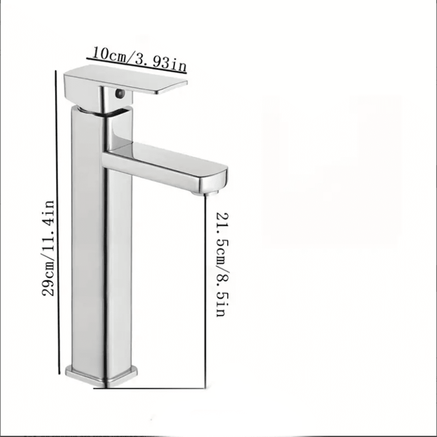 Countertop Wash Basin Hot & Cold Water Tap, Four Square Basin Tap With ...