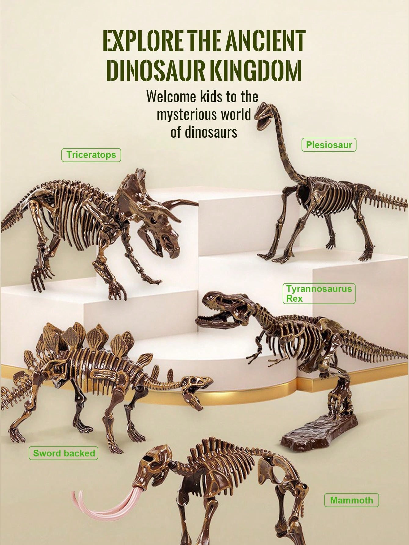 [Triceratops] A Super Fun And Interesting Archaeological Excavation Toy ...