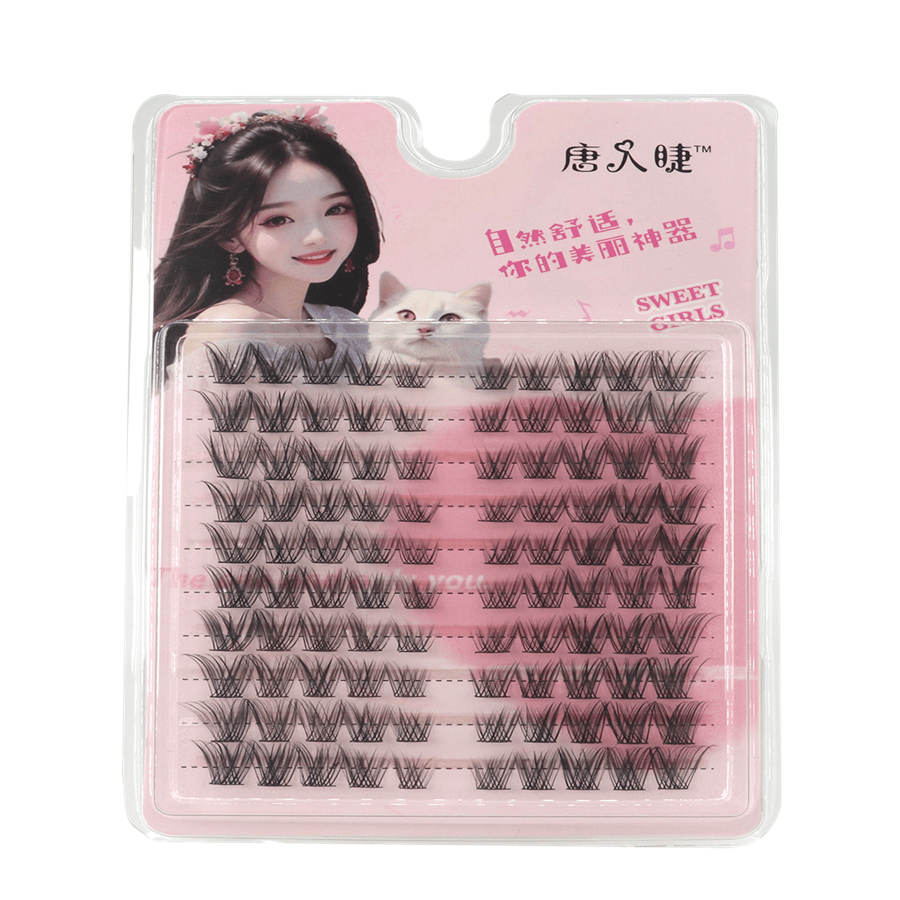 Fox Series Slanted Cartoon Eye False Eyelashes, Fairy Hair, Natural ...