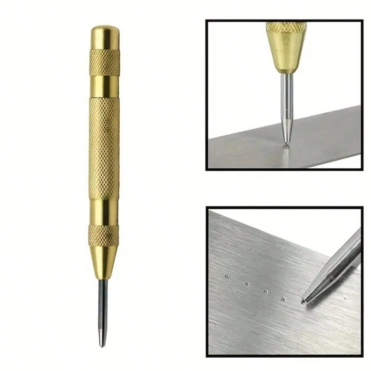 1pc Automatic Center Punch Spring Loaded Metal Marking Tool, High ...