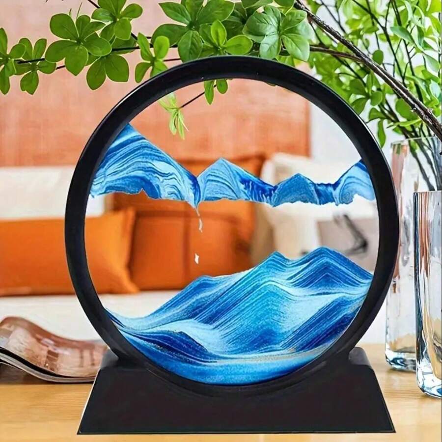 1pc Large Moving Sand Art Liquid Motion, Deep Sea Sandscape Flow Sand ...