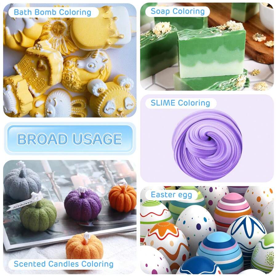 12pcs Soap Dye - Soap Making Supplies Kit With 10 Vivid Colors Skin ...